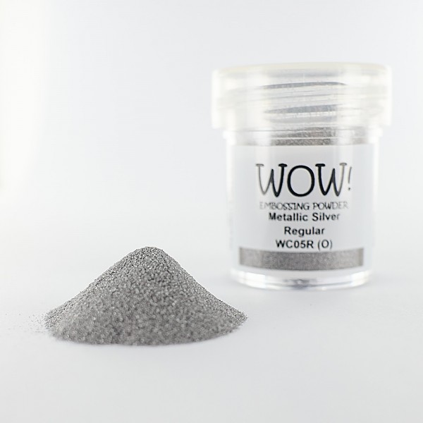 Embossing Powder - Metallic Silver / Silber | schafproduction